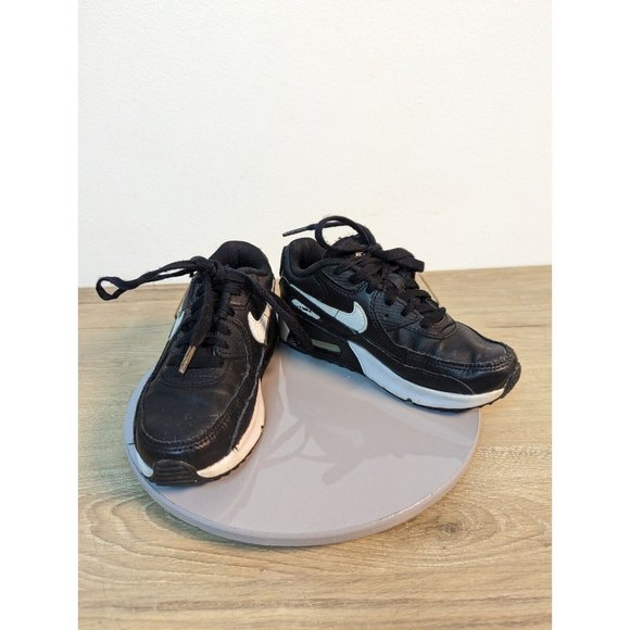 Nike | Shoes | Nike Air Max 9 Ltr Ps Black White Youth Sneakers Cd6867 ...